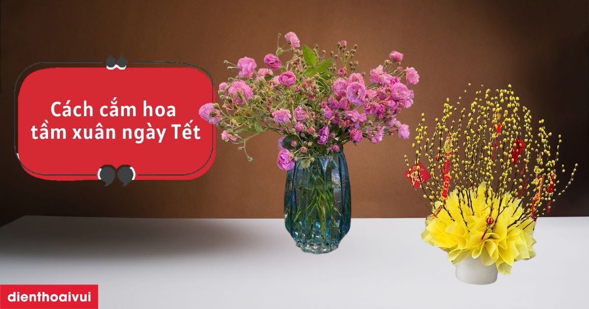 10+ cách cắm hoa tầm xuân ngày Tết đơn giản mà đẹp rực rỡ